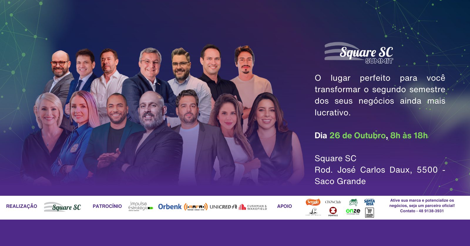 Contagem Regressiva: Faltam 10 Dias para o Square SC Summit em Florianópolis - Square SC - Você ...